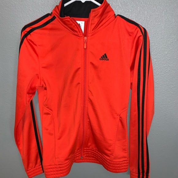 adidas | Jackets & Coats | Mens Adidas Red And Black Track Jacket ...
